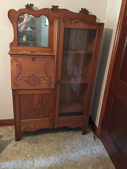 Antique secretary desk with bookcase store
