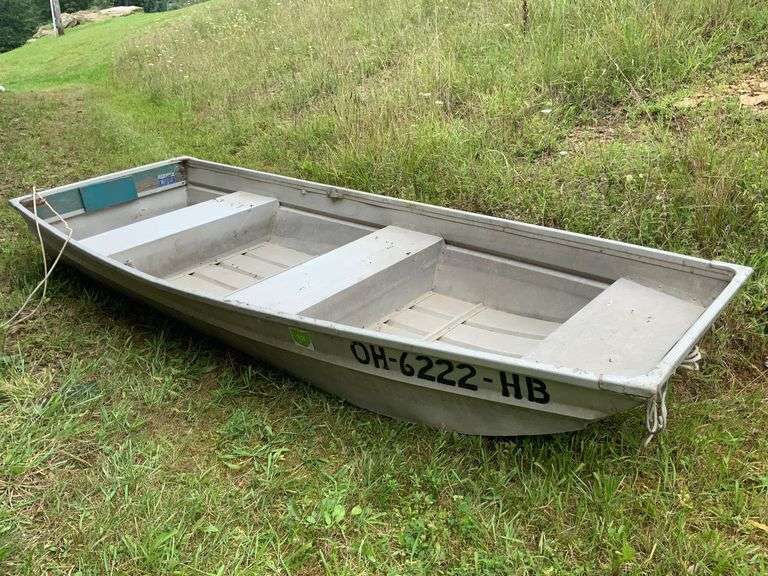 SEARS 10’ Aluminum boat - Kaufman Realty & Auctions