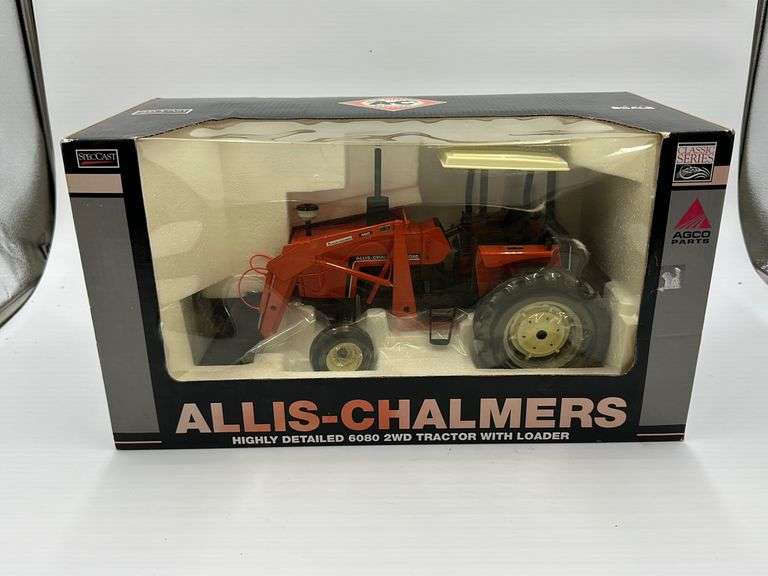 Allis-Chalmers Highly Detailed 6080 2WD Tractor w/ Loader Spec Cast 1/ ...