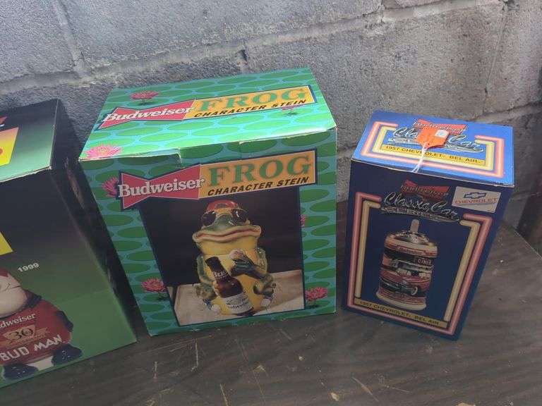 (4) Character Steins with Boxes - Kaufman Realty & Auctions