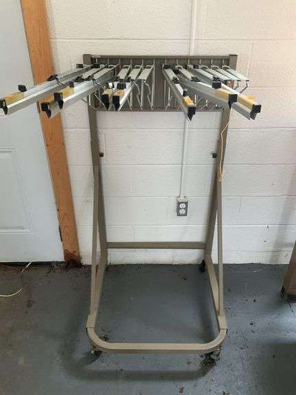 Hanging Map Rack - Kaufman Realty & Auctions