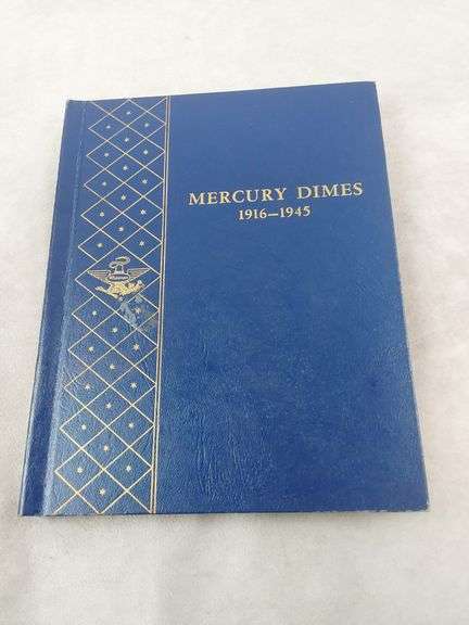 COMPLETE SET MERCURY DIMES IN ALBUM 1916-45S - Kaufman Realty & Auctions
