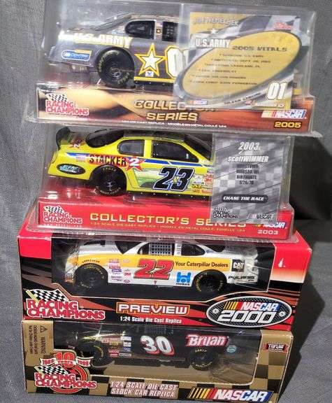 VINTAGE DIE CAST RACING CARS (4) - Kaufman Realty & Auctions
