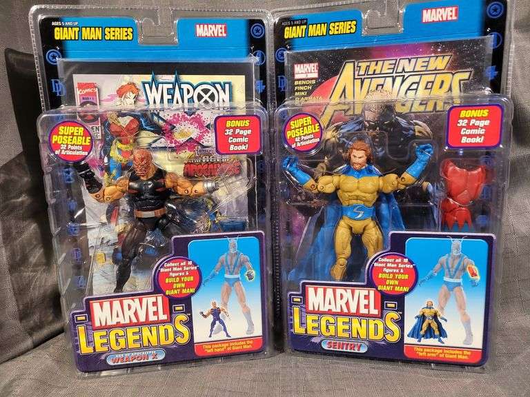 MARVEL GIANT MAN SERIES (2) -NIB- SENTRY WEAPON X - Kaufman Realty ...
