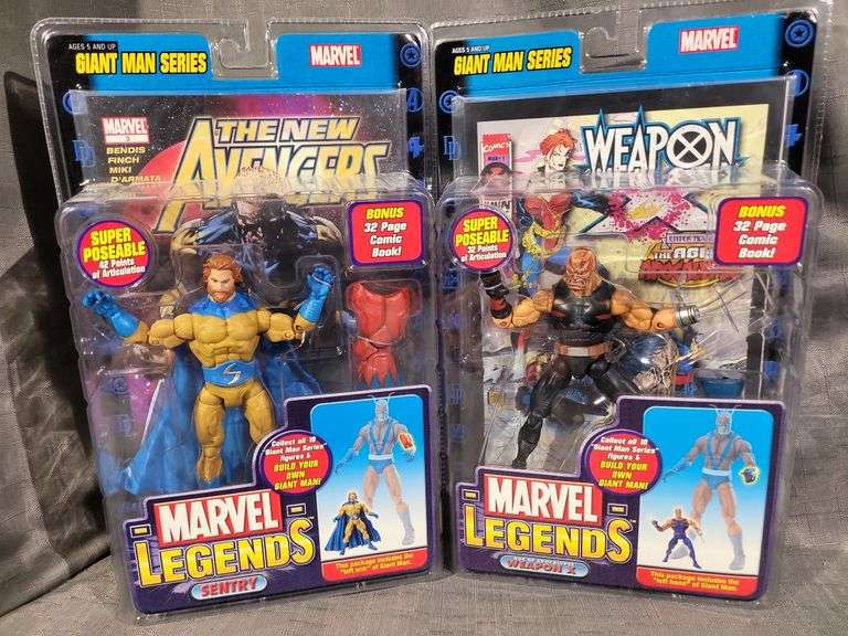 MARVEL GIANT MAN SERIES (2) -NIB- SENTRY WEAPON X - Kaufman Realty ...
