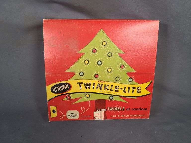 VINTAGE TWINKLE - LITE LIGHTS IN ORIGINAL BOX - Kaufman Realty & Auctions