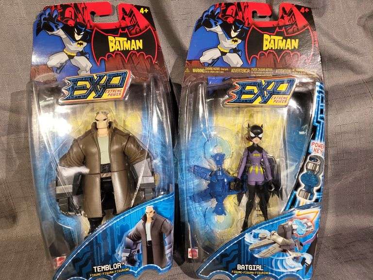 THE BATMAN EXTREME POWER ACTION FIGURES (2)- NIB- BATGIRL & TEMBLOR ...