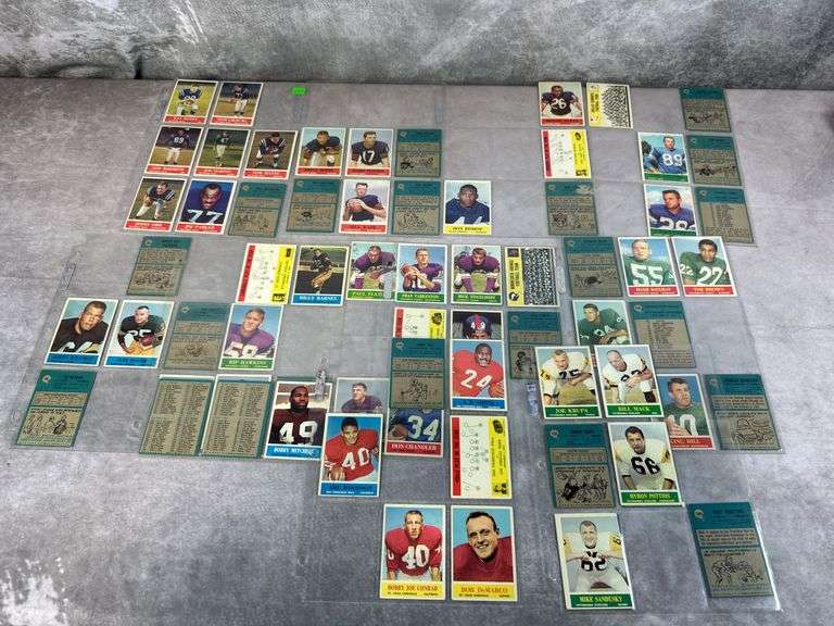 1964 Philadelphia Starter Set 79 cards: Berry, Checklist cards 197-198 ...