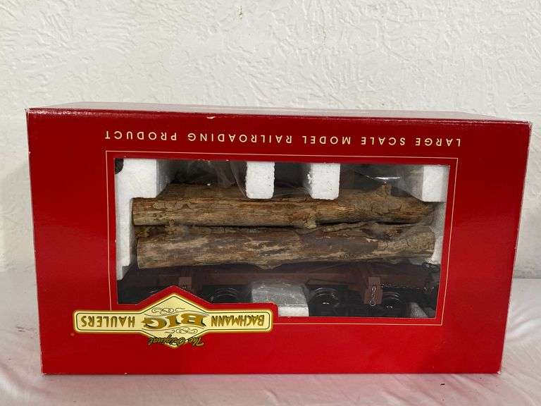 Bachmann Big Haulers”G” Skeleton Log Car With Real Wooden Logs ,G-Gauge ...
