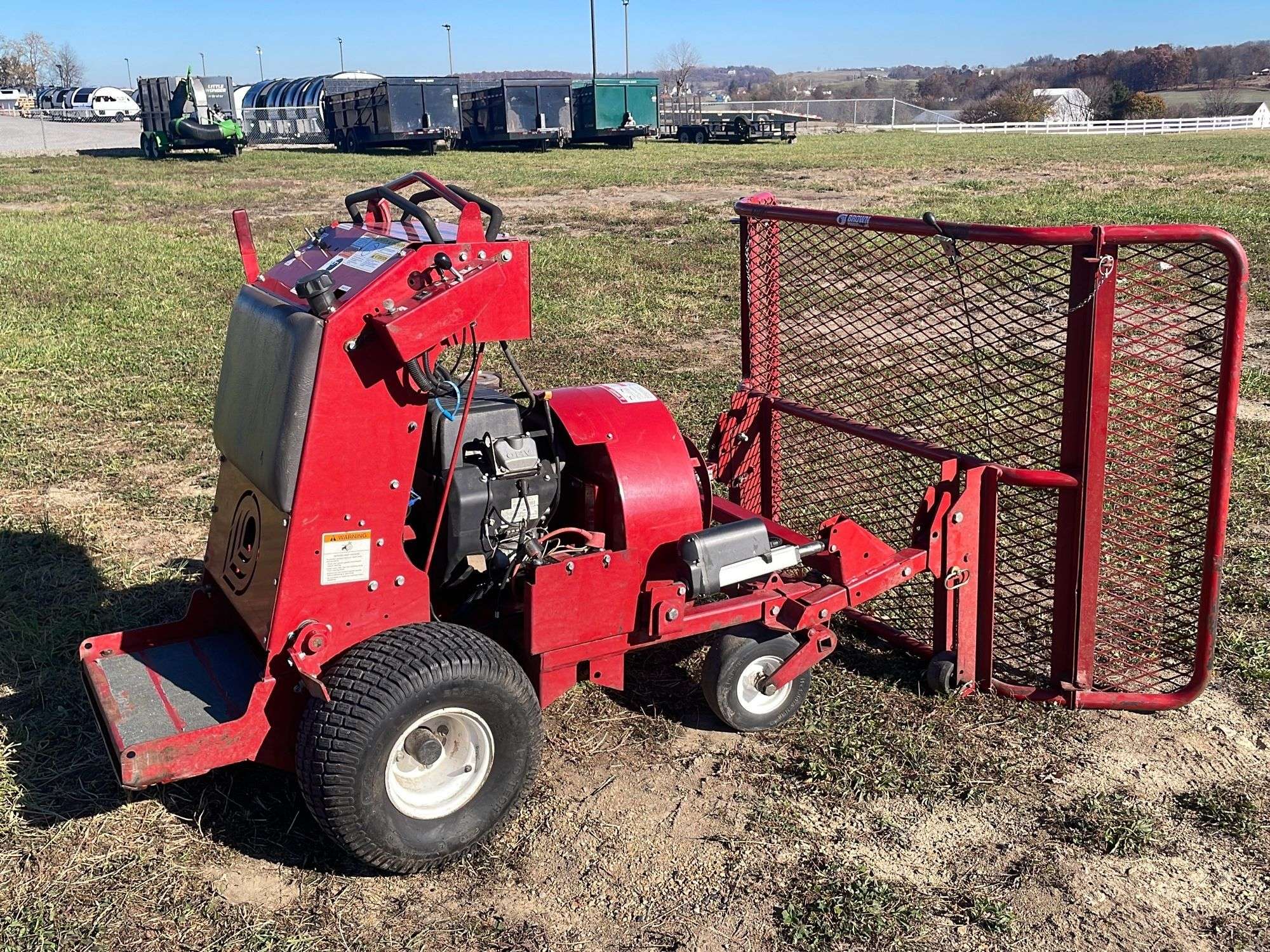 Brown stand-on blower/vac - mod. BVZ40005 showing 189.3 hrs - Kaufman ...