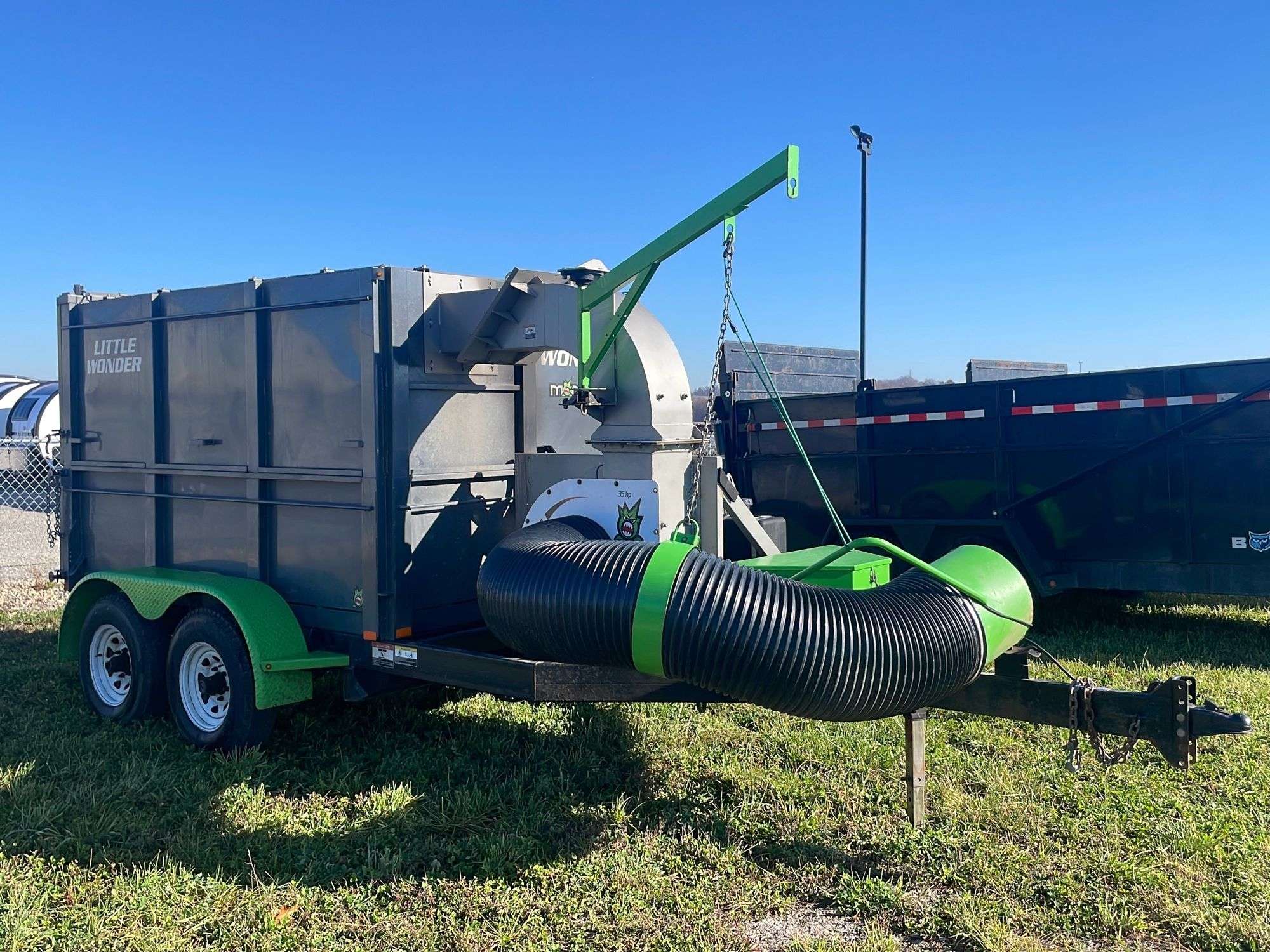 Little wonder Monster leaf vac trailer - 9 ft. long 5 1/2 ft. wide ...