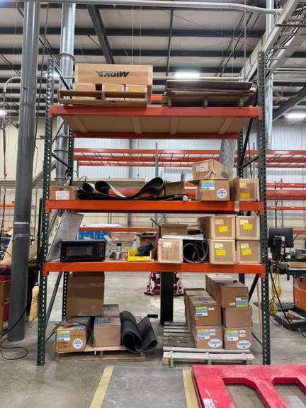 Pallet Rack 36" Deep x 8' Beams x 12' High . - Kaufman Realty & Auctions