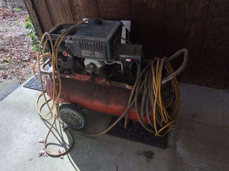 Air compressor, as is - Kaufman Realty & Auctions