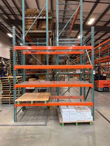 1 Section Pallet Rack 36" Deep x 8' Beams x 10' High - Kaufman Realty ...