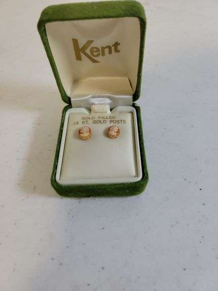 Kent earrings marked 14kt gold filled - Kaufman Realty & Auctions