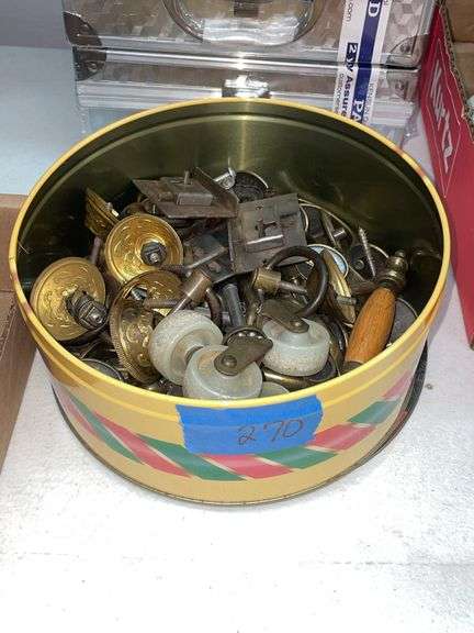 VINTAGE TIN OF HARDWARE - Kaufman Realty & Auctions