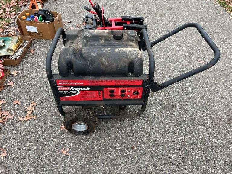 Coleman Powermate 6875 Generator - Kaufman Realty & Auctions