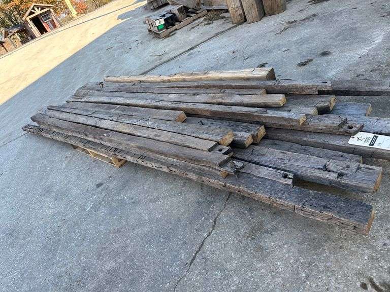 24) Hand-hewn White oak rafters 2x4-2x6 7-15 ft. long - Kaufman Realty ...