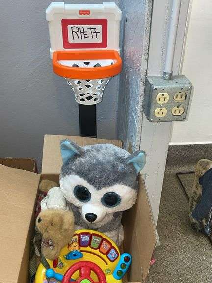 FISHER PRICE BASKETBALL GAME & ASSORTED STUFFIES & TOYS - Kaufman ...