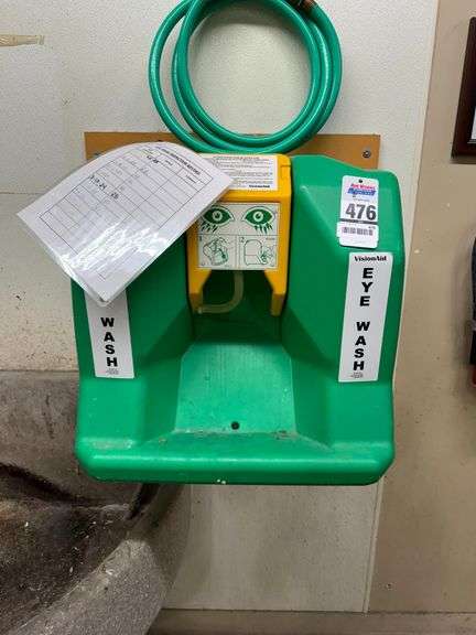 Vision Aid Eyewash Station. - Kaufman Realty & Auctions