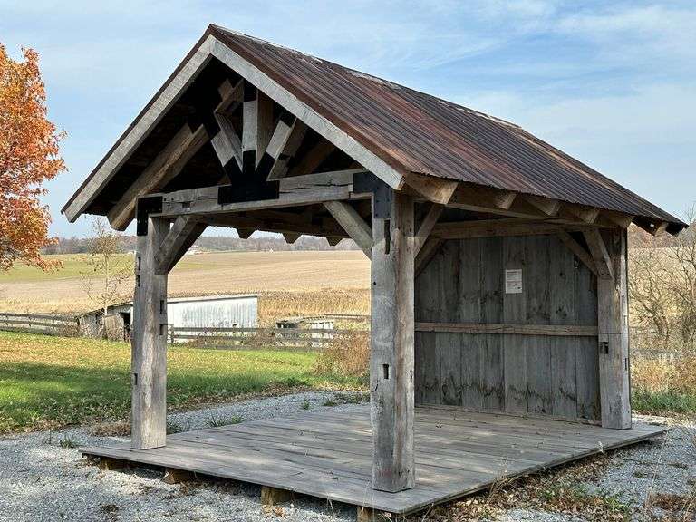 TIMBER FRAME SHELTER 13x17 - Kaufman Realty & Auctions