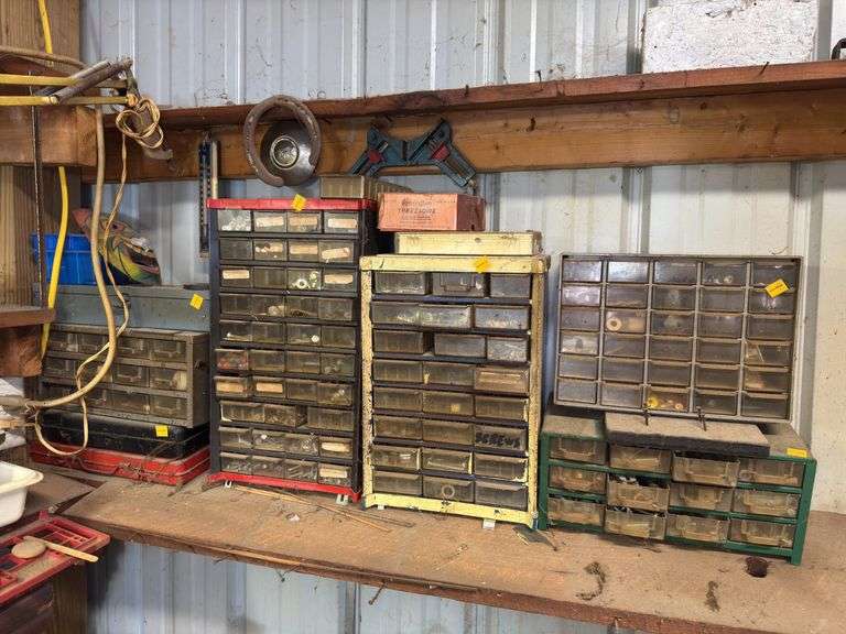Assortment of Parts Storage Drawer Boxes - Kaufman Realty & Auctions