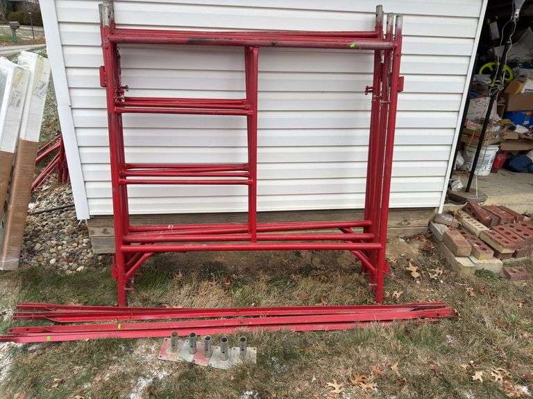 Red Scaffolding - Kaufman Realty & Auctions