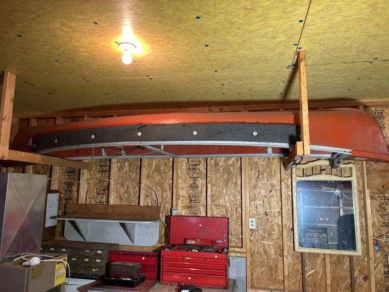 The Coleman company 13 Foot canoe - no paddles - Kaufman Realty & Auctions