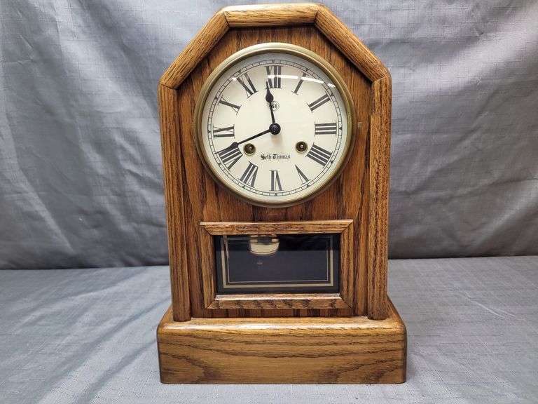 VINTAGE 1978 SETH THOMAS MANTLE CLOCK - with two keys - Kaufman Realty ...