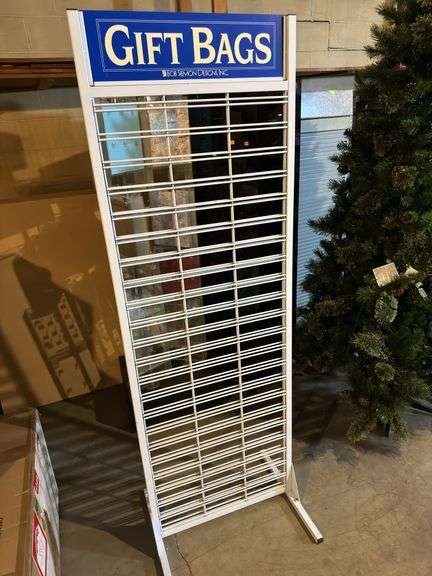 Gift Bag Display Stand - Kaufman Realty & Auctions