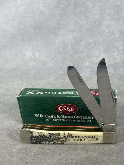 2005 CASE TRAPPER NATURAL/RED DESERT STORM ETCH 6254 - Kaufman Realty & Auctions