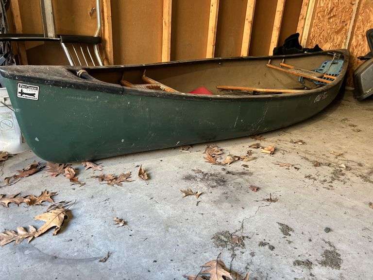 Old Town 13’ canoe/ No Title or Certificate - Kaufman Realty & Auctions