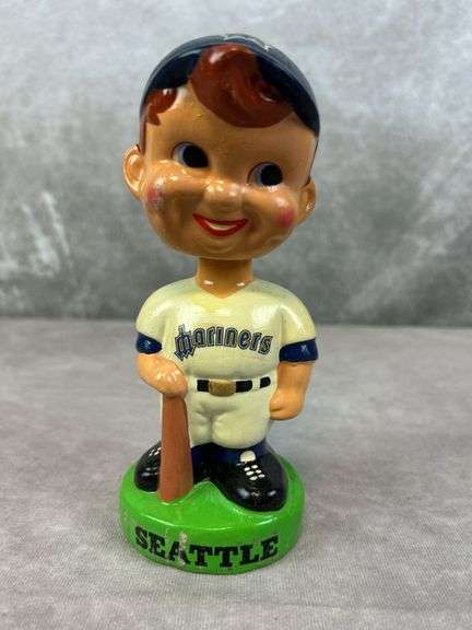 Seattle baseball nodder, green base, slight marks on back of head ...