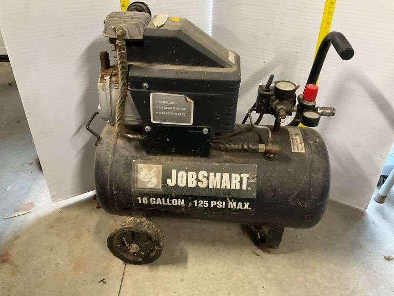 JobSmart 10 Gallon Air Compressor - Kaufman Realty & Auctions