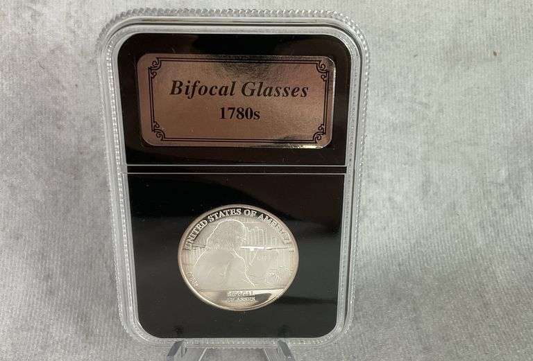 American History Silver Bullion Collection 1/2 Oz. Silver Bifocal ...