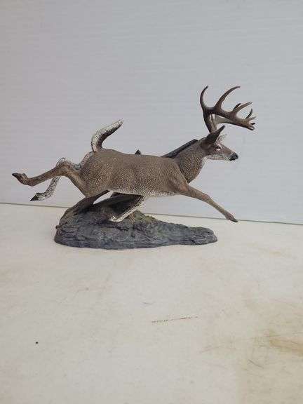 1993 Aus-Ben Studios limited edition Leaping Buck- 1664/5000, hand ...