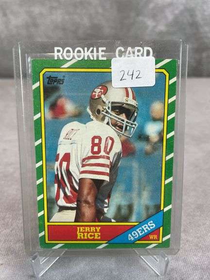 1986 Topps Jerry Rice Rookie Card - Kaufman Realty & Auctions