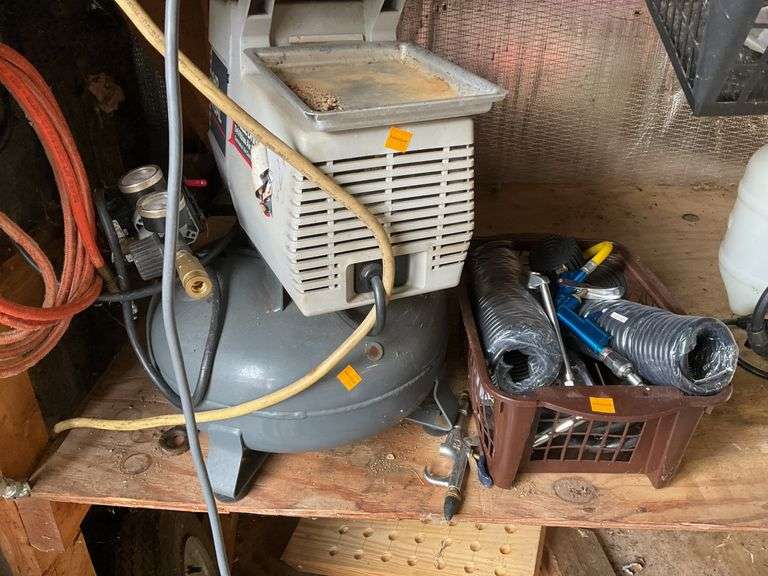 Steel Driver 1 HP 4 Gallon Air Compressor, Air Compressor Attachments ...