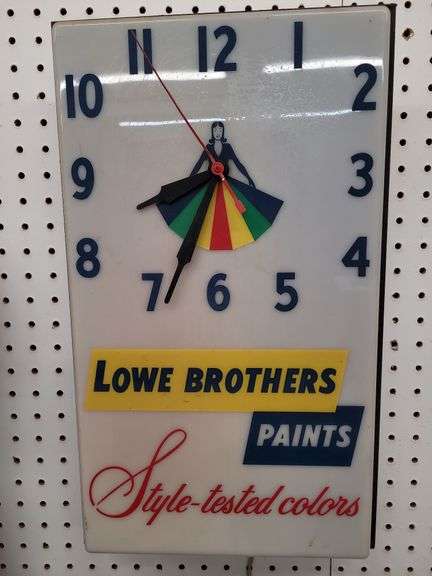 VINTAGE -THE OHIO ADVERTISING DISPLAY CO. LOWE BROTHERS PAINTS WALL ...