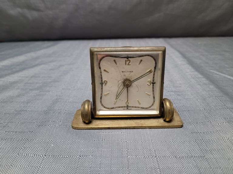 VINTAGE WALTHAM ALARM CLOCK - Kaufman Realty & Auctions
