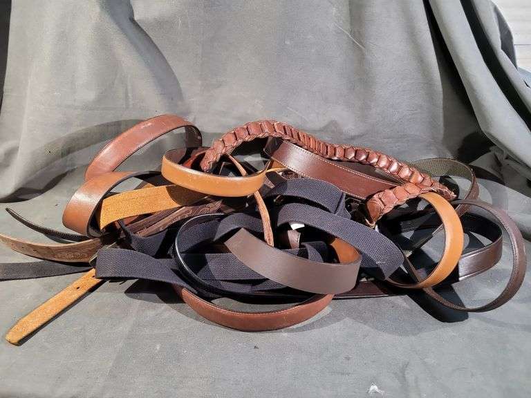 ASSORTED BELTS-some leather - Kaufman Realty & Auctions