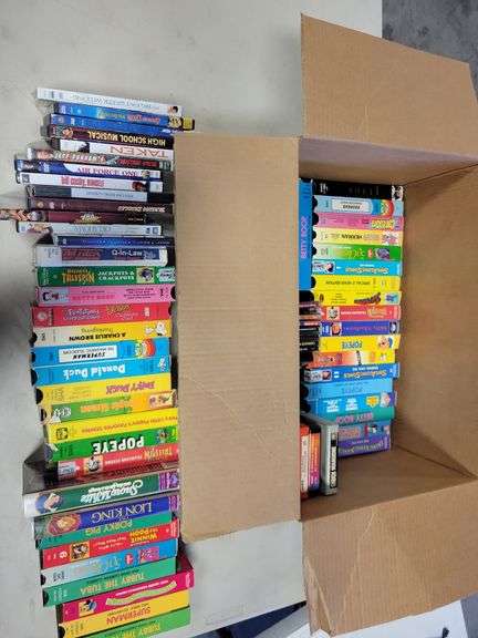 VHS tapes, DVDS, CDs - Kaufman Realty & Auctions