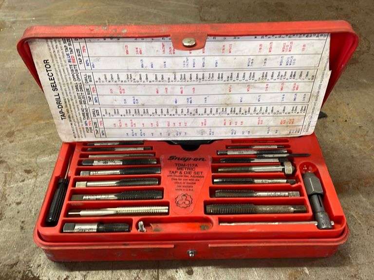 Snap- On TDM-117A metric tap and die set w/ case - Kaufman Realty ...