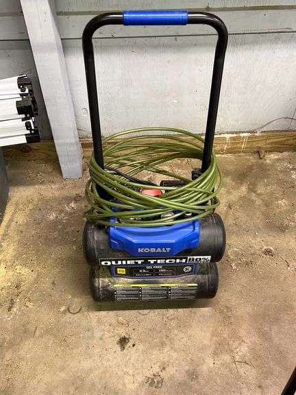 Kobalt Quiet Tech air compressor - Kaufman Realty & Auctions