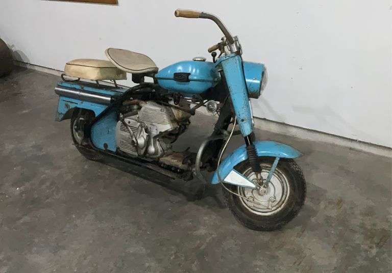 1964 Cushman Silver Eagle, rare barn find, starts and idles, but may ...