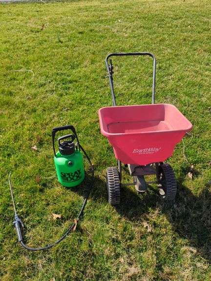 Earthway seeder and spray doc sprayer - Kaufman Realty & Auctions