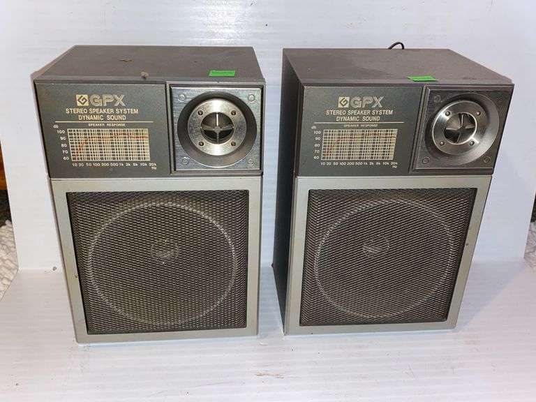 GPX Stereo Speaker System - Kaufman Realty & Auctions