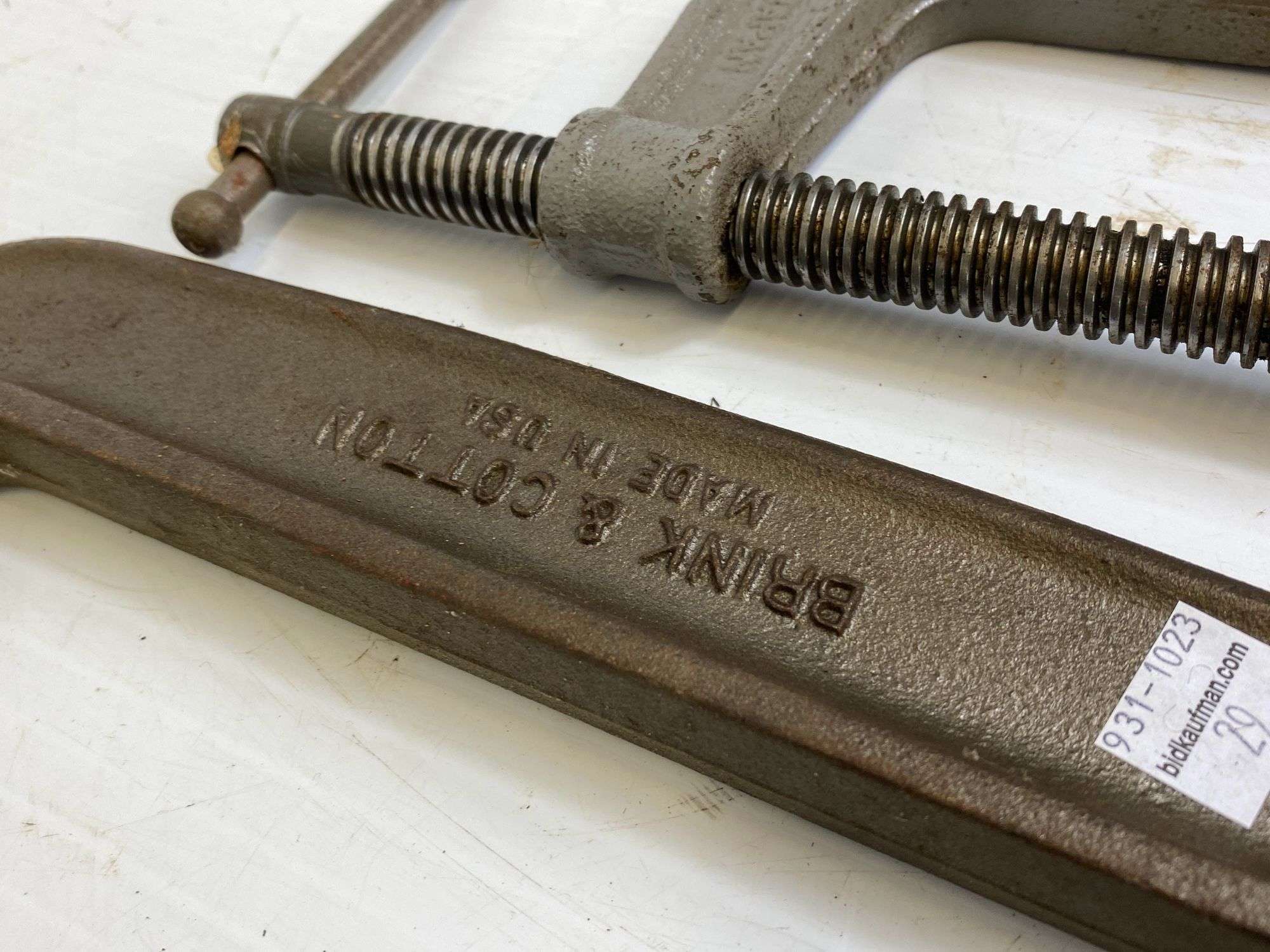 Brink and cotton c clamps store