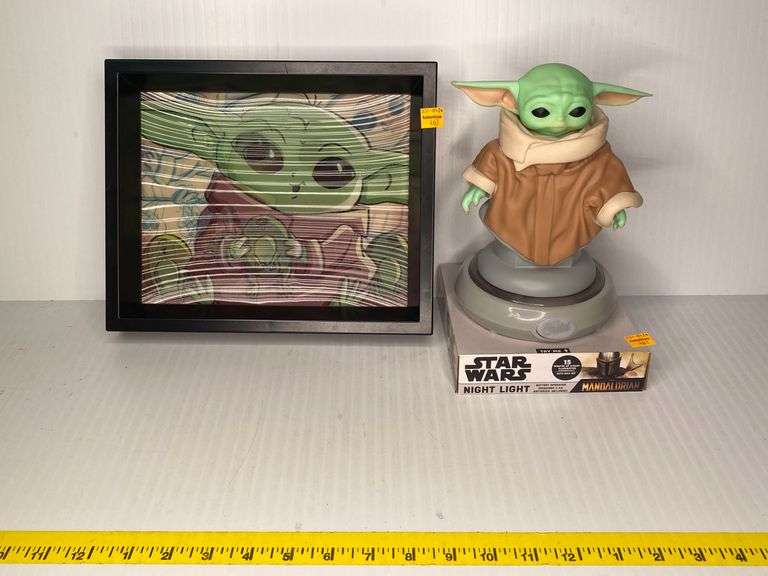 Holographic Star Wars Mandalorian Baby Yoda Night Light, Holographic GROGU Picture - Kaufman ...
