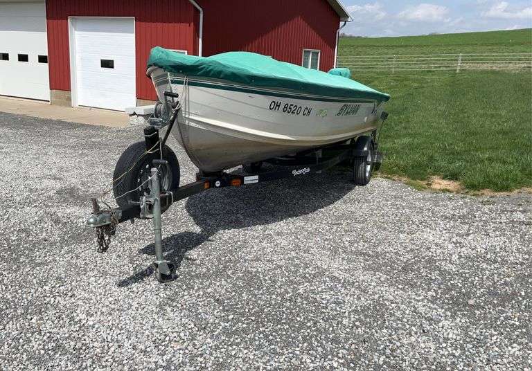 16’ Sylvan Super Snapper boat, trailer, clean title on boat and motor ...